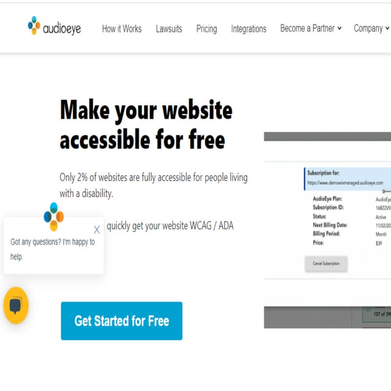AudioEye Reviews & Pricing - Whois Accessible